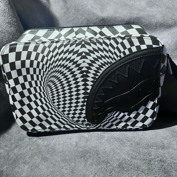 Sprayground | Bags | Sprayground Trippy Check Toiletry Aka Money Bag ...